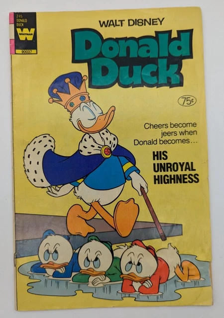 WALT DISNEY DONALD Duck #245 Whitman Comic 1984 Canadian Price Variant ...