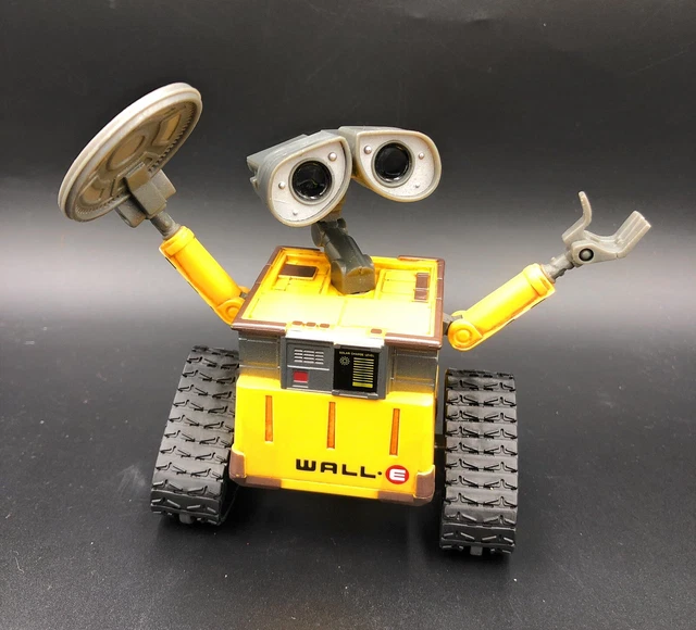DISNEY PIXAR WALL-E Movie Cube Robot Thinkway Toys Pull String Cord 4 ...
