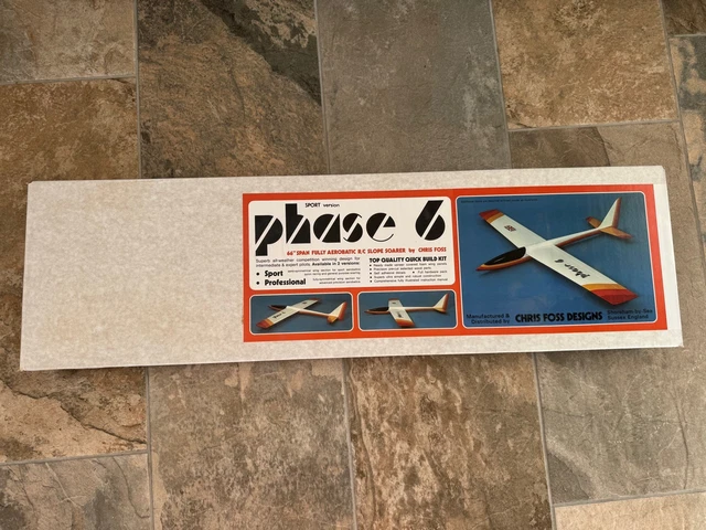 CHRIS FOSS PHASE 6 Aerobatic RC Slope Soarer 66" Span RC Glider Kit ...