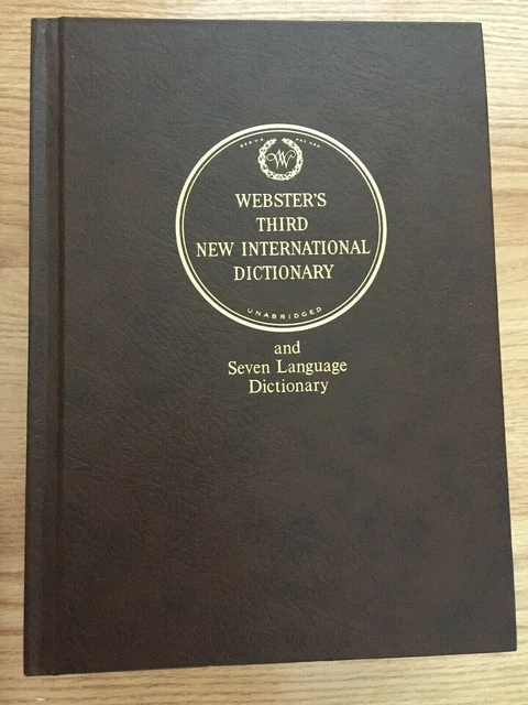 WEBSTER'S THIRD NEW International Dictionary and seven languages EUR ...