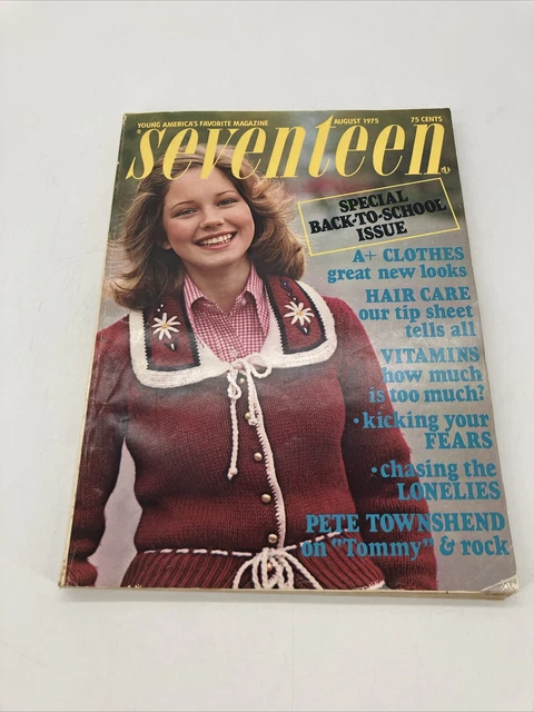 VINTAGE SEVENTEEN MAGAZINE August 1975 Back to School Issue Retro ...