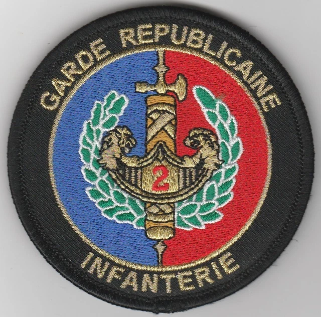 ÉCUSSON GENDARMERIE GARDE Républicaine - 2ème Régiment d'Infanterie EUR ...