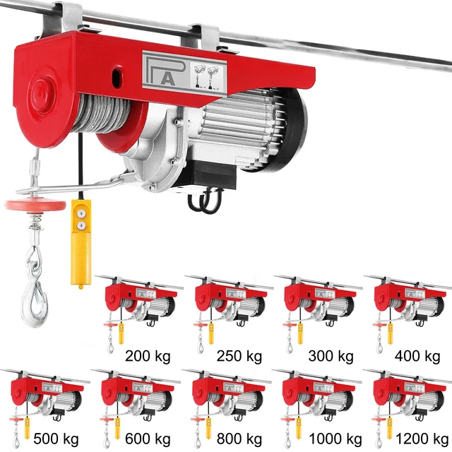 VEVOR 100-1200KG TREUIL à Câble Électrique Palan Électrique Treuil+Télécommande EUR 92,99 ...