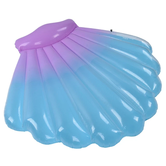 FLOAT BED INFLATABLE Floating PVC Shell Shaped Portable Accessory For ...