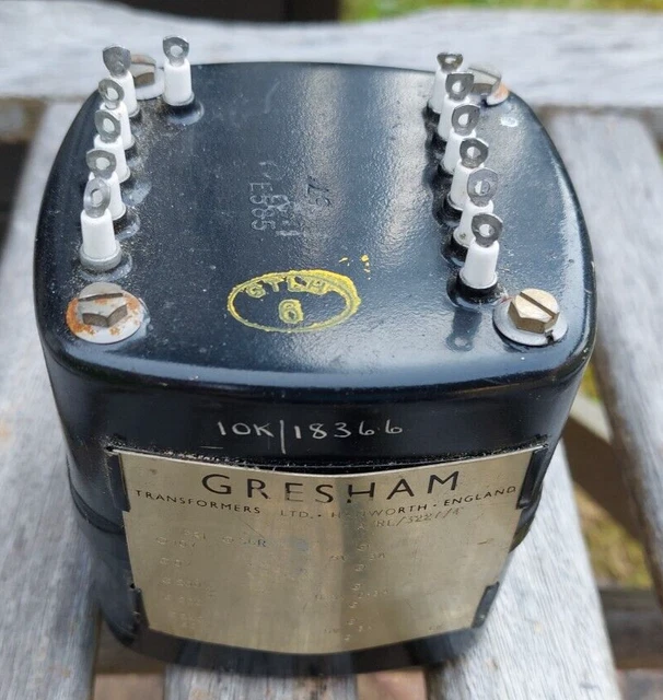 VINTAGE GRESHAM VALVE tube LT filament heater transformer £9.99 - PicClick UK