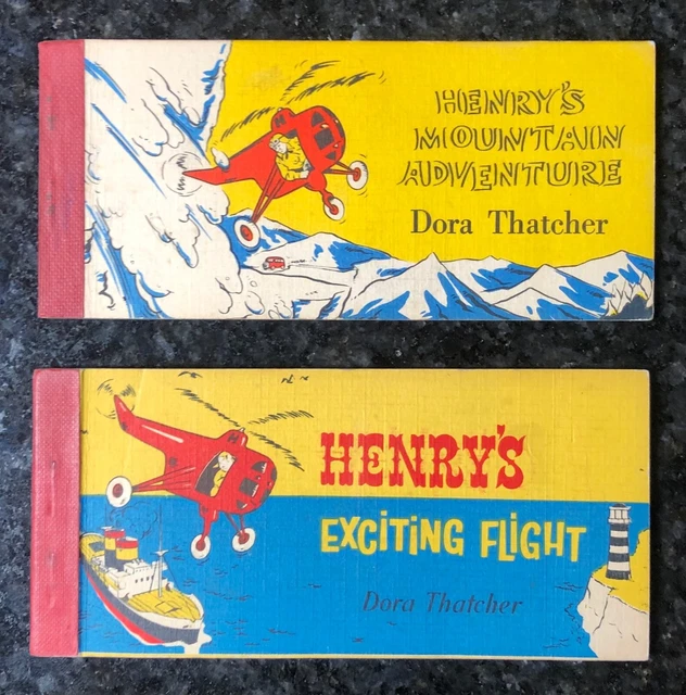 HENRY THE HELICOPTER by Dora Thatcher comic strip books x2 pristine ...
