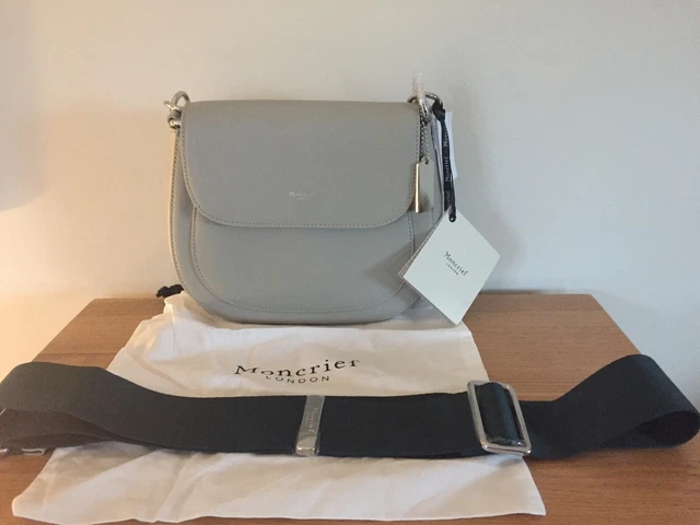 MONCRIEF LONDON LEATHER Bag Style Romaine Limited Edition Dove Grey ...