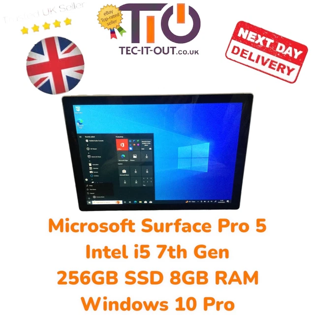 MICROSOFT SURFACE PRO 5 12,3" Tablet Core i5 7a Gen 256GB SSD 8 RAM Win ...