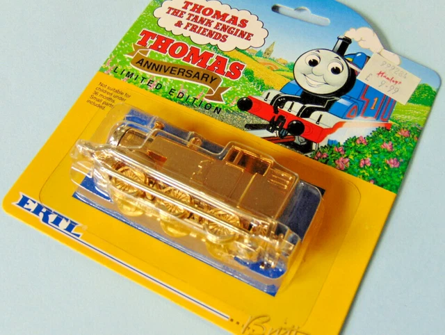 THOMAS THE TANK Engine 50th Anniversary ERTL Limited Ed No.1 Gold Train ...