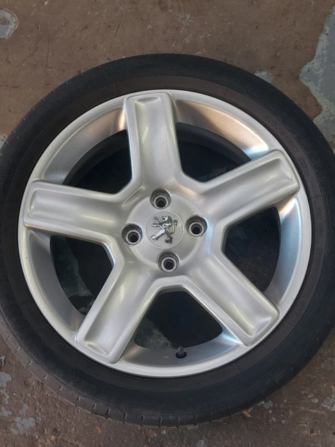 PEUGEOT 307 17 Inch 5 Spoke Challenger Alloy Wheel + Tyre 4X108 Et31 17 ...