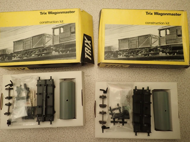 PAIR OF TRIX Wagonmaster 2024 Tank Wagon Kit Total Grey Unmade £23.38 ...