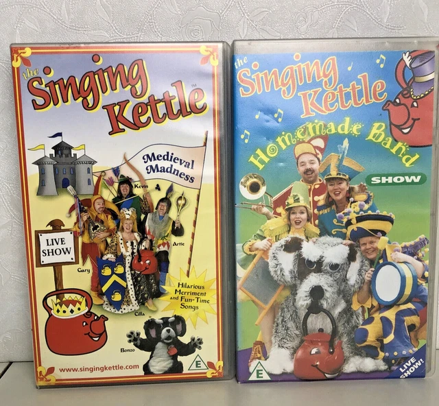 THE SINGING KETTLE VHS Video Tapes Medieval Madness (live) & Homemade ...