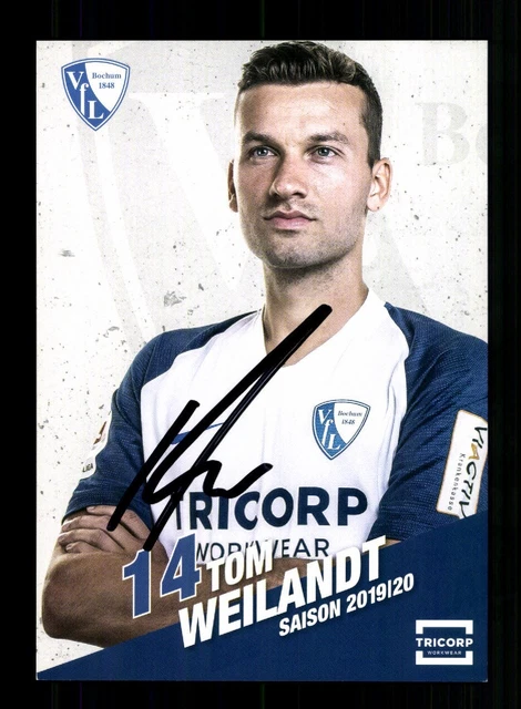 TOM WEILANDT AUTOGRAMMKARTE VFL Bochum 2019-20 Original Signiert EUR 1 ...