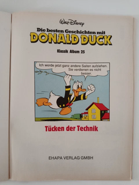 DIE BESTEN GESCHICHTEN mit Donald Duck Nr 25 1990 Tücken der Technik ...