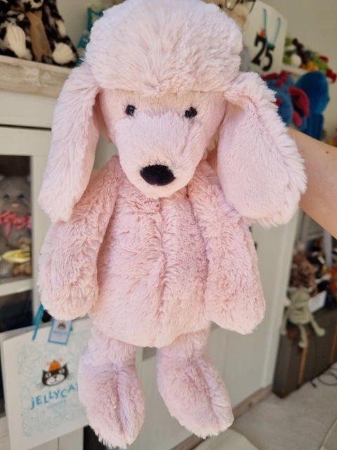JELLYCAT MEDIUM BASHFUL Pink Poodle Brand New With Tags £65.00 ...