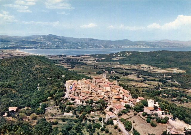 CARTE GASSIN VUE aérienne Au fond Golfe de St Tropez et Ste Maxime EUR ...