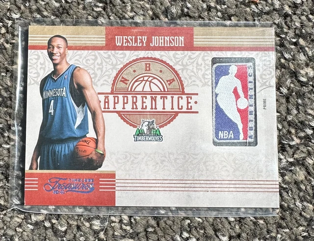 WESLEY JOHNSON NBA Logoman étiquette logo patch relique 10-11 trésors ...
