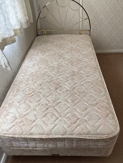SINGLE BED WITH Headboard and Mattress by Myers’s Sprung £20.00 ...