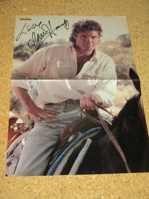 BAYWATCH/KNIGHT RIDER DAVID HASSELHOFF Originalautogramm GARANTIERT ...