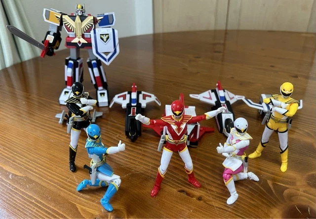 JEU DE FIGURINES Power Rangers Chojin Sentai Jetman SMP Jet Icarus ...