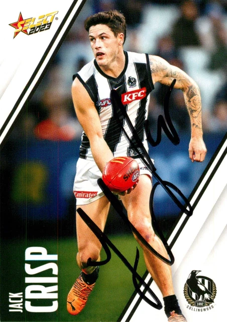 SIGNED 2023 COLLINGWOOD Magpies AFL Premiers Footy Stars Card - Jack ...