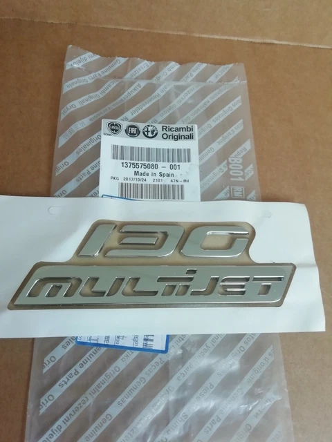 NEW GENUINE 1375575080 Fiat Ducato 130 multijet Emblem / Badge 2007 ...