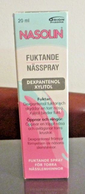 NASOLIN 20ML SPRAY Nasal Hidratante Marca Orion Pharma Hecho en ...