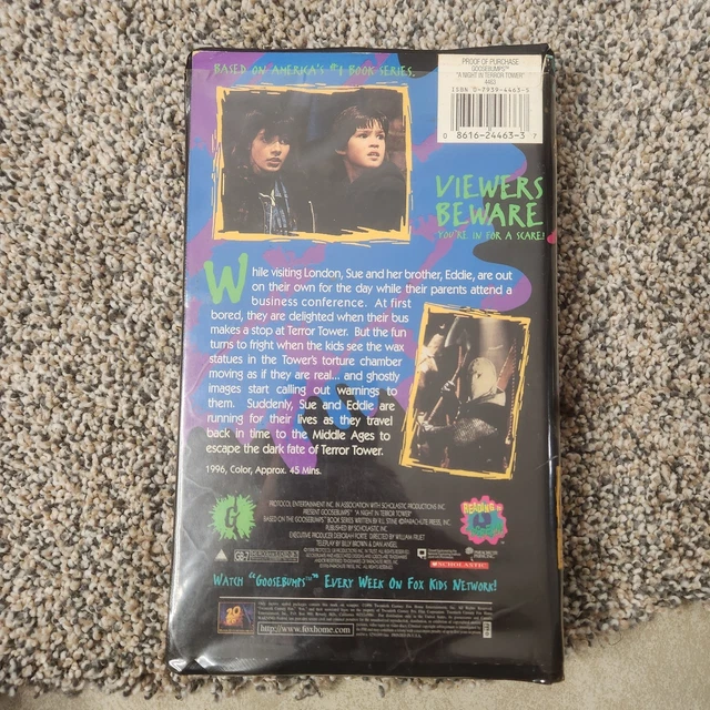 GOOSEBUMPS - A Night in Terror Tower VHS 1996 Clamshell See Pictures ...