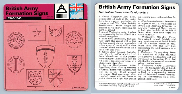 Ww2 British Formation Signs FOR SALE! - PicClick UK