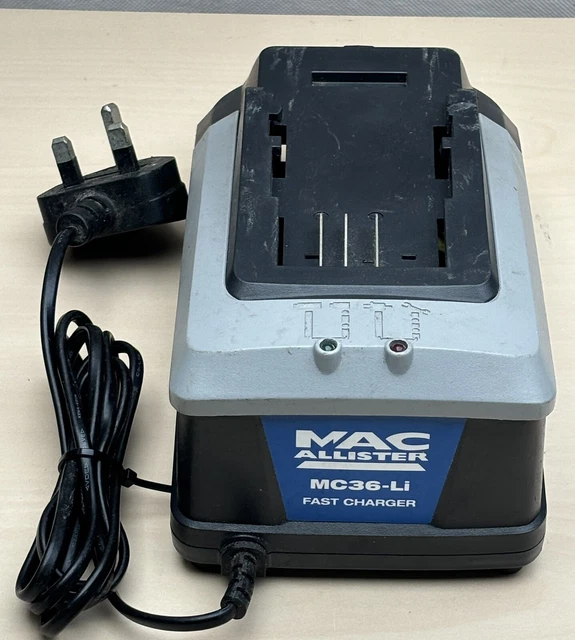 GENUINE MAC ALLISTER Mc36-Li 36-37V 3.6A Fast Battery Charger £35.00 ...