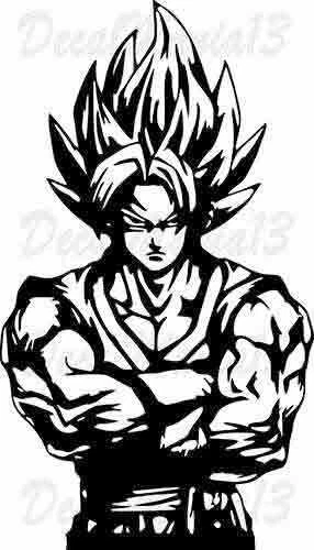 DRAGON BALL Z Goku Super Saiyan Ultra Wall Car Truck Window Vinyl ...
