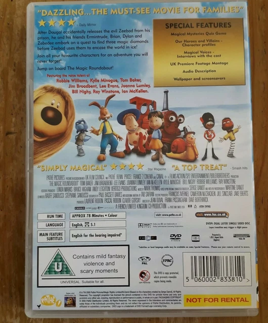 THE MAGIC ROUNDABOUT DVD certificate U 78 minutes region 2 £0.99 ...