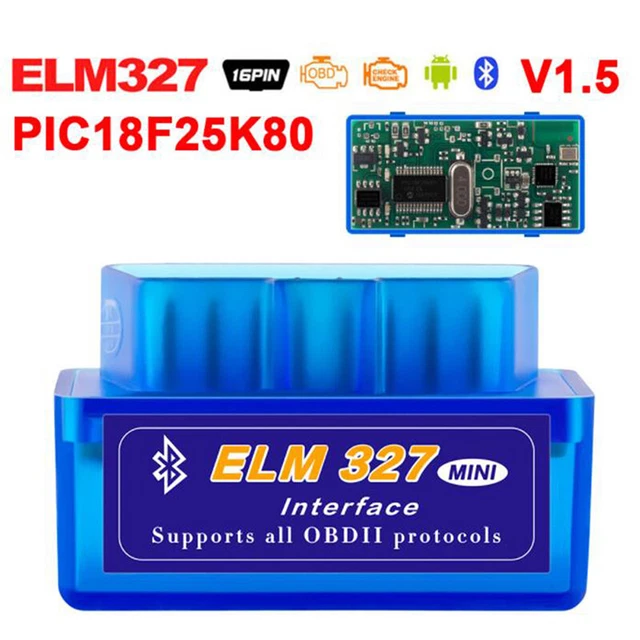 ELM327 PIC18F25K80 FIRMWARE V1.5 Software V2.1 Universal Code Read ...