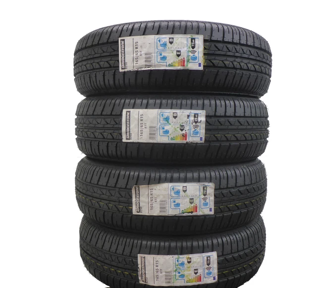 4 X PNEUS d'été 2015 BRIDGESTONE 165/65 R15 81T B250 COMPLETS comme ...