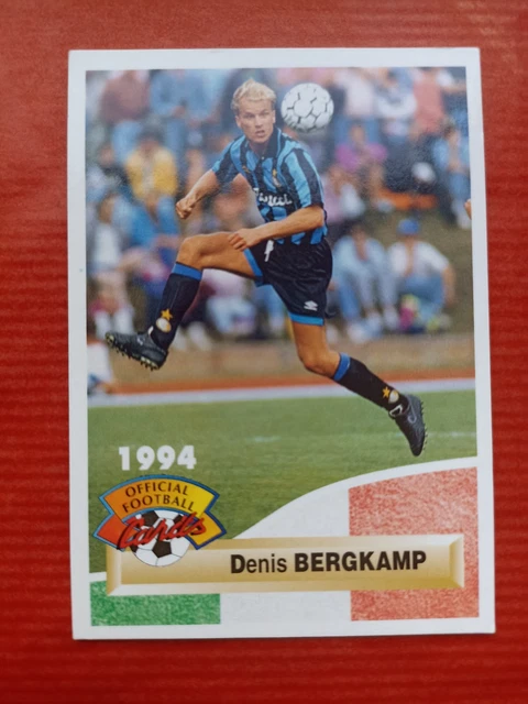 CARTE DENIS BERGKAMP - N°249 - Panini UNFP Football Cards 1994 INTER ...