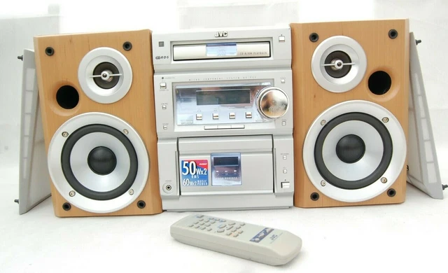 JVC UX-P55 MICRO Music System Stereo HiFi AM/FM Radio Tape CD MP3 ...