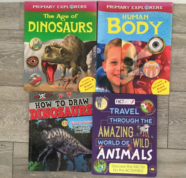 PRIMARY EXPLORERS HUMAN Body Dinosaurs Amazing World Wild Animals How ...