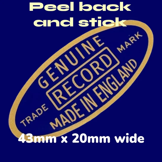 VINYL RECORD TRADEMARK decal sticker vintage Classic tools vice Bench ...