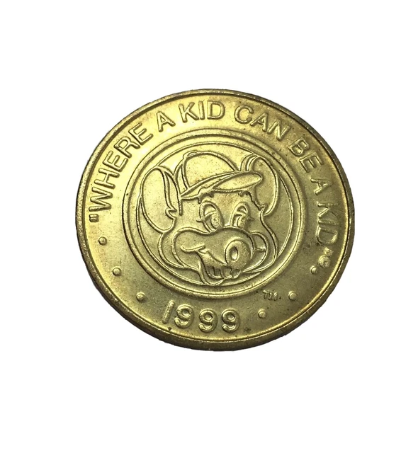 VINTAGE CHUCK E Cheese 1999 Token - Where A Kid Can Be A Kid EUR 7,84 ...