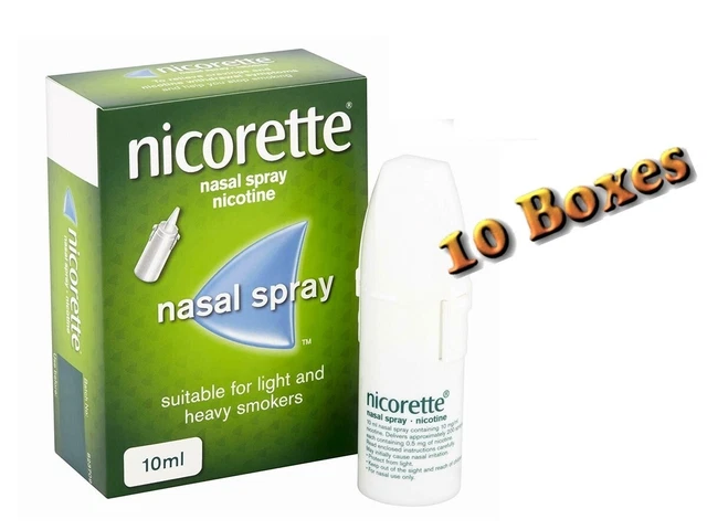NICORETTE NASAL SPRAY 10ml--Expiry April 2025 (10 Boxex) Sale Sale Sale ...