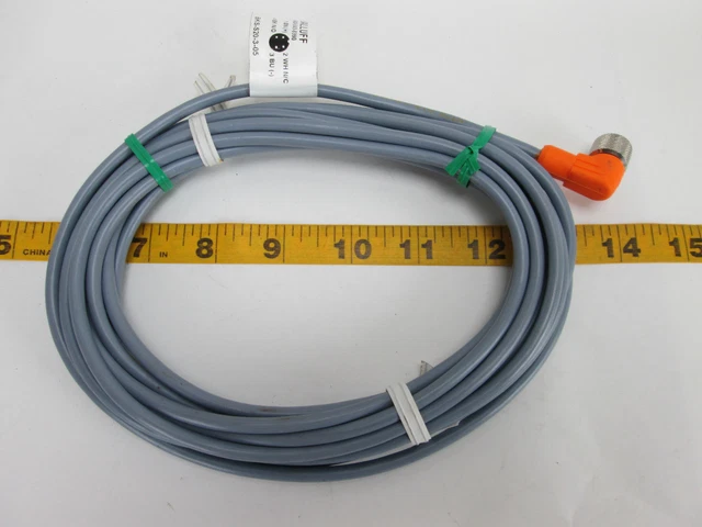 BALLUFF 4 PIN Cable BKS-S20-3-05 Female/Bare Wire Connector Gray 250 ...