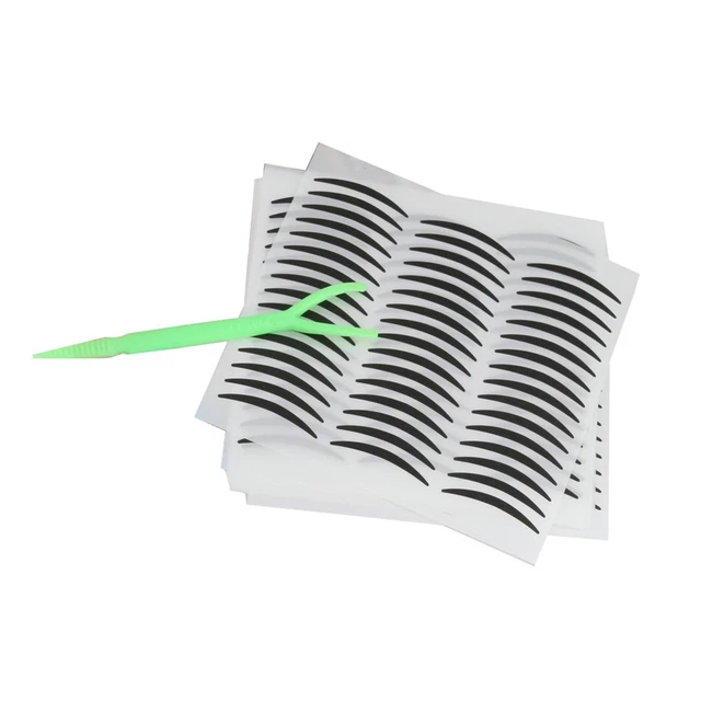 240 PAIRS NARROW Double Eyelid Sticker Tape Technical Eye Tape Black ...