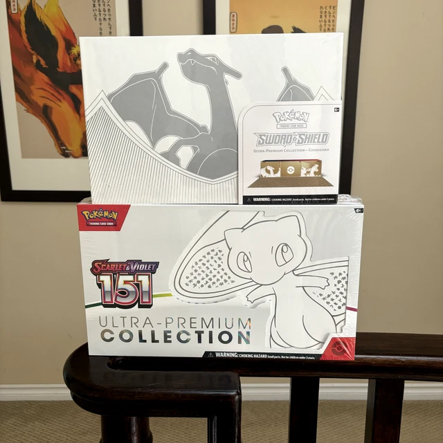 POKÉMON TCG - Charizard & Mew (151) Ultra Premium Collection Lot - New ...