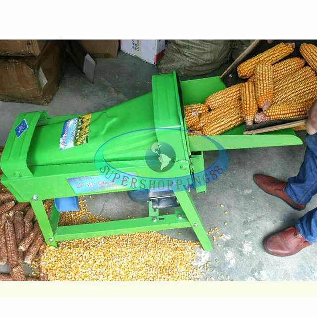 ONE 220V ELECTRIC Corn Sheller Thresher Threshing Stripping Machine ...