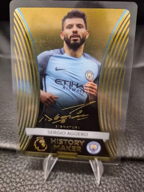 PANINI PREMIER LEAGUE Adrenalyn XL 24/2025 Sergio Aguero Signature ...