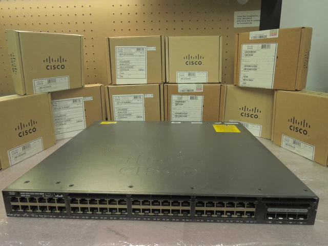 CISCO WS-C3650-48PD-L 48 port POE switch with inbuilt 2 x 10G 90 D year ...