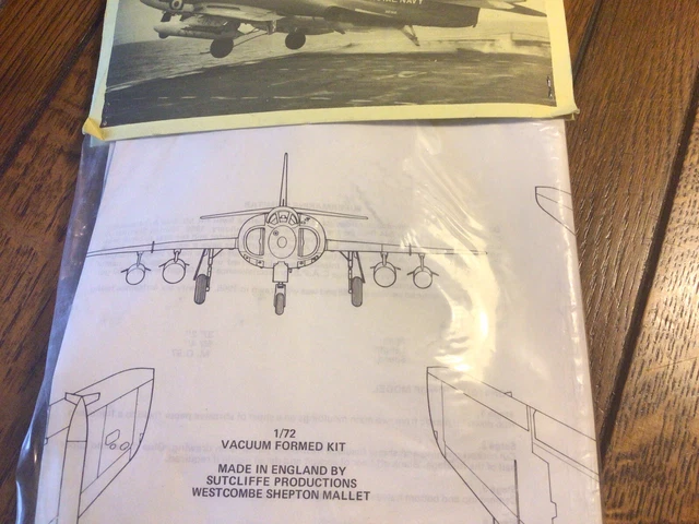 VERY RARE MODEL Kit Vacuum Formed Aircraft Supermarine Scimitar Scale 1 ...