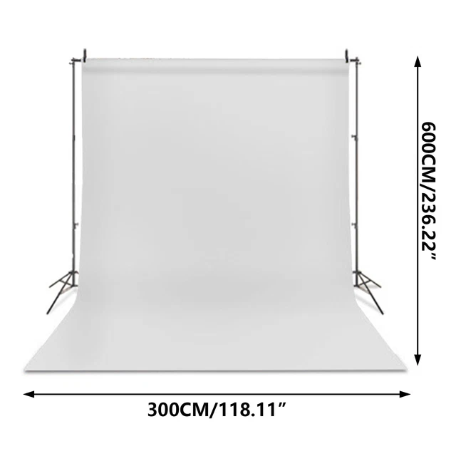 3M×6M GREEN WHITE Backdrop Photo Studio Muslin Photography Background ...
