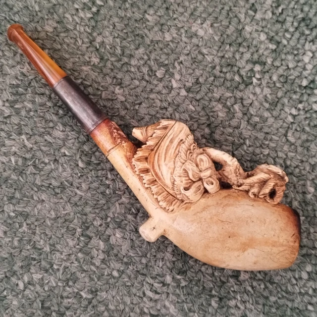 VINTAGE ANTIQUE MEERSCHAUM Estate Carved Tobacco Smoking Pipe £26.00 ...