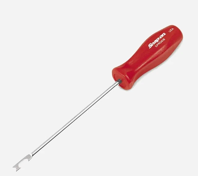 SNAP ON TOOLS Pull & Push Spring Tool C&V Groove Red SPRG618R 6" Shaft ...